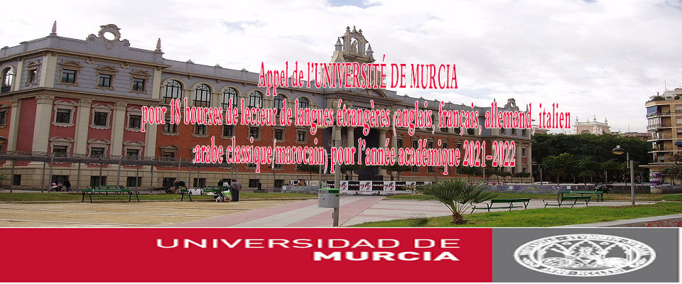 Des bourses de LECTEUR cours 2021-22 à l'Université de Murcia (Espagne ...